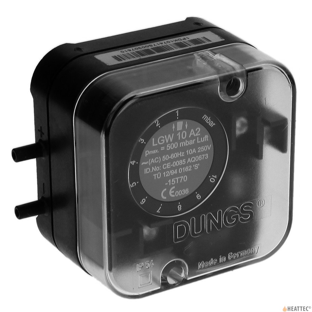 Dungs Differential Pressure Switch LGW 10A2 107417 - Heattec® Webshop