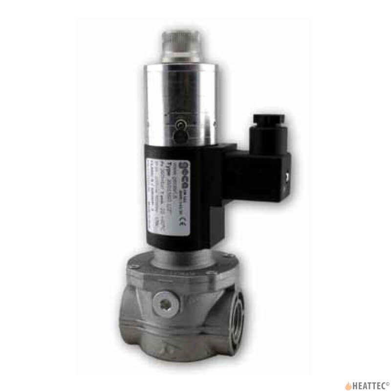 Geca gas valve slow opening fast closing - Heattec® Webshop